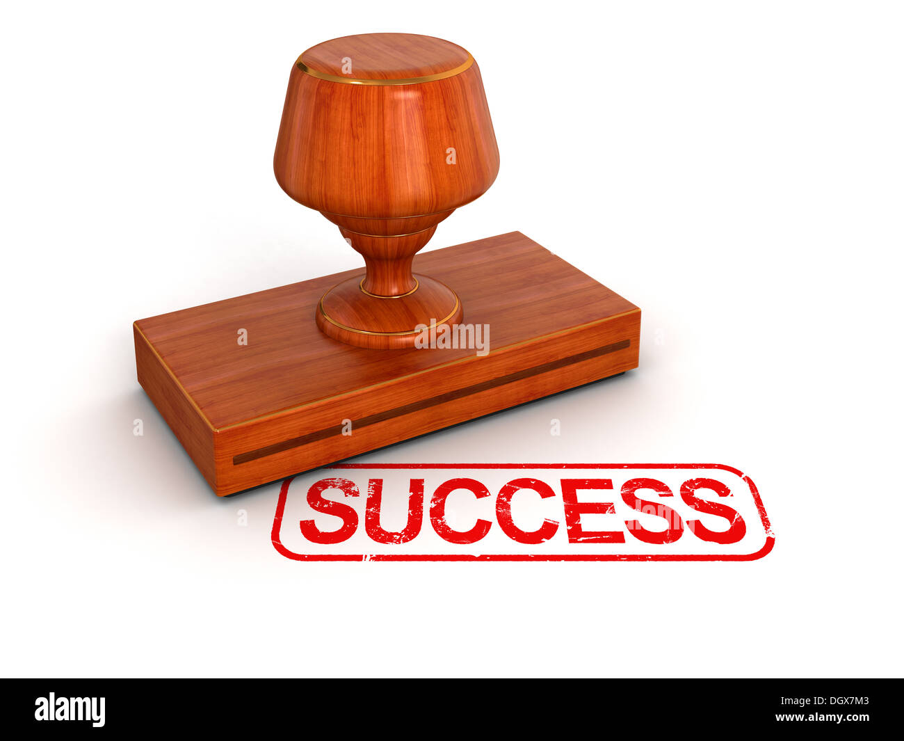 Rubber Stamp success (clipping path included Stock Photo - Alamy