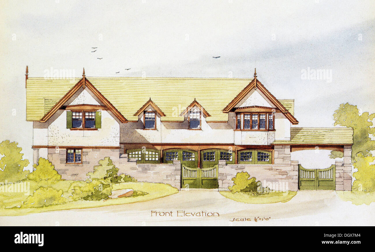 Historic horse stable plan, USA, 1905 Stock Photo - Alamy