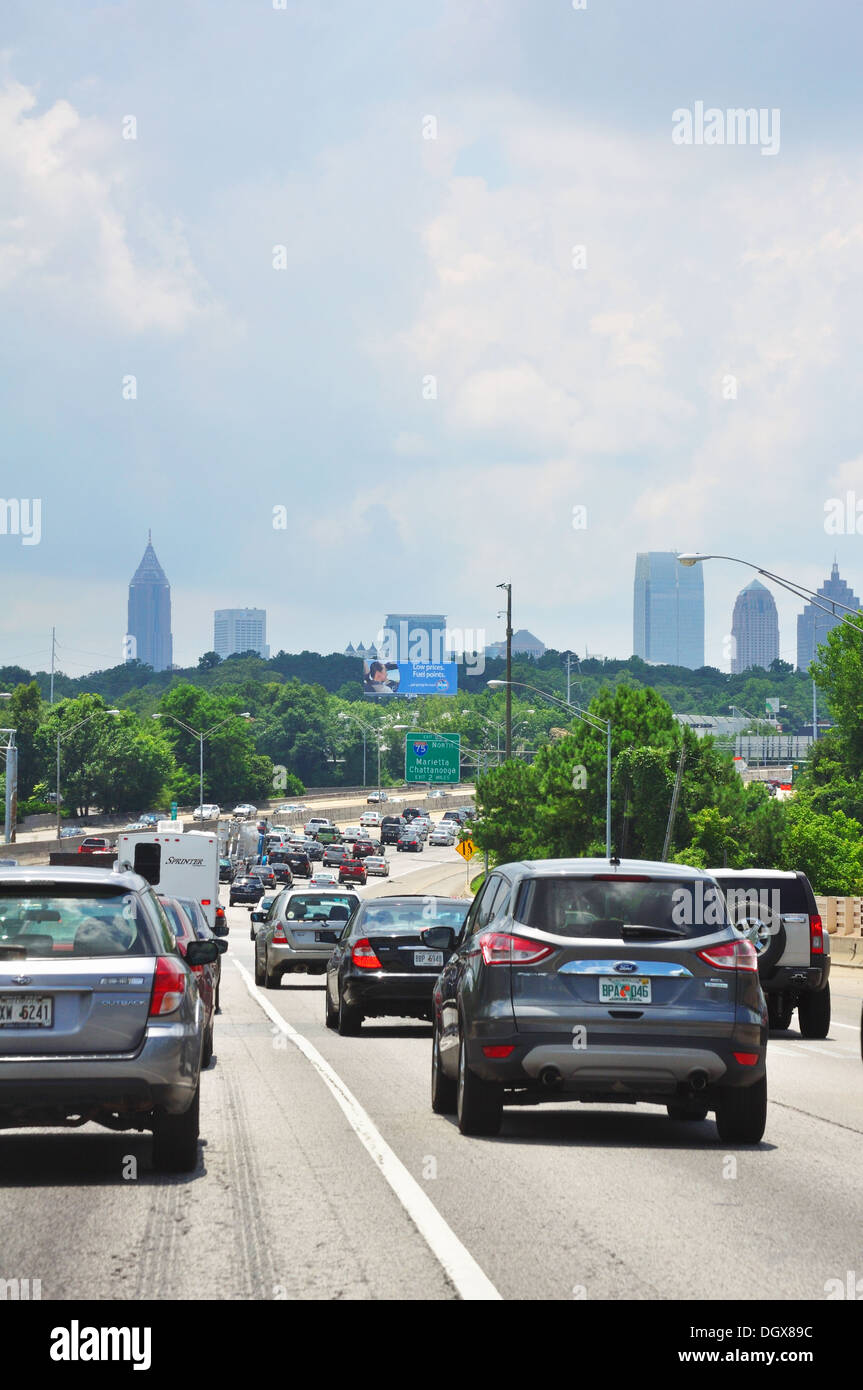 Traffic in Atlanta, Georgia, USA Stock Photo - Alamy