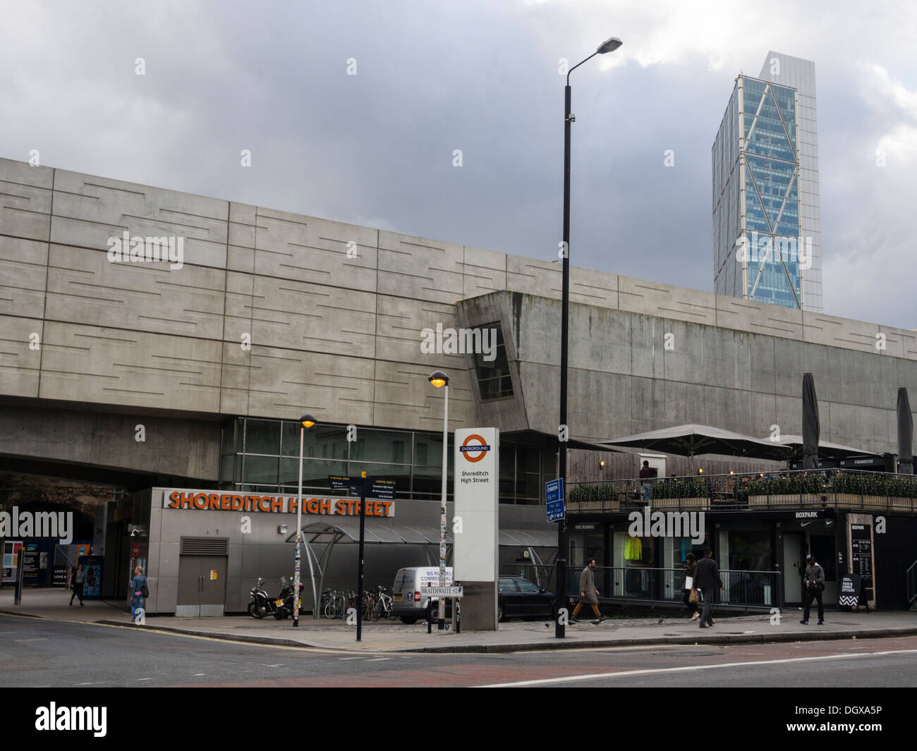 Shoreditch High Street Station in east London Stock Photo - Alamy