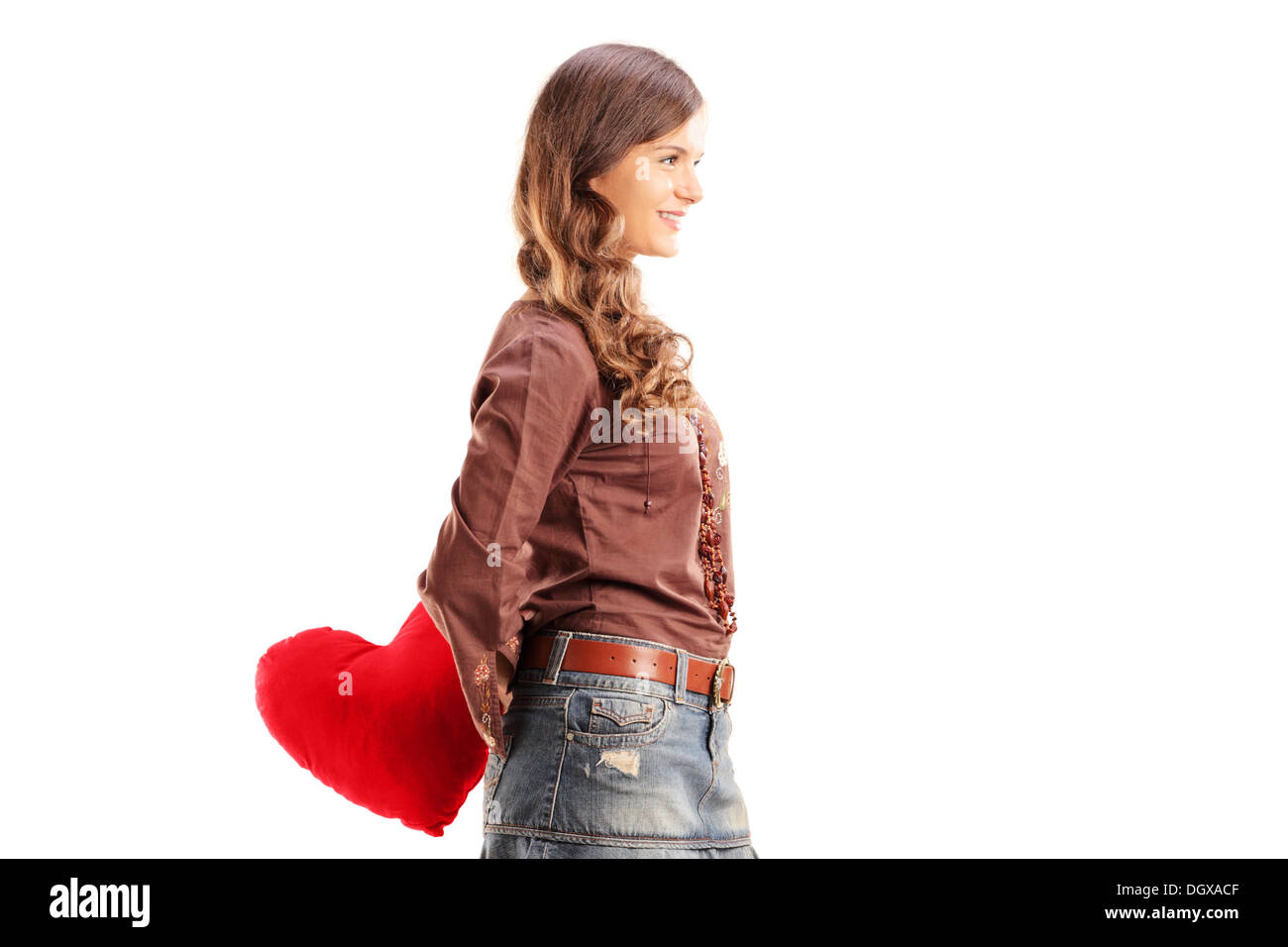Woman holding stylish heart hi-res stock photography and images - Alamy
