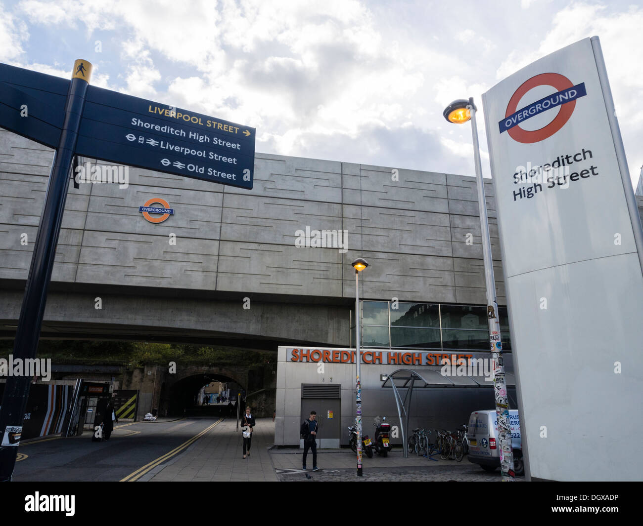Shoreditch High Street Station in east London Stock Photo - Alamy