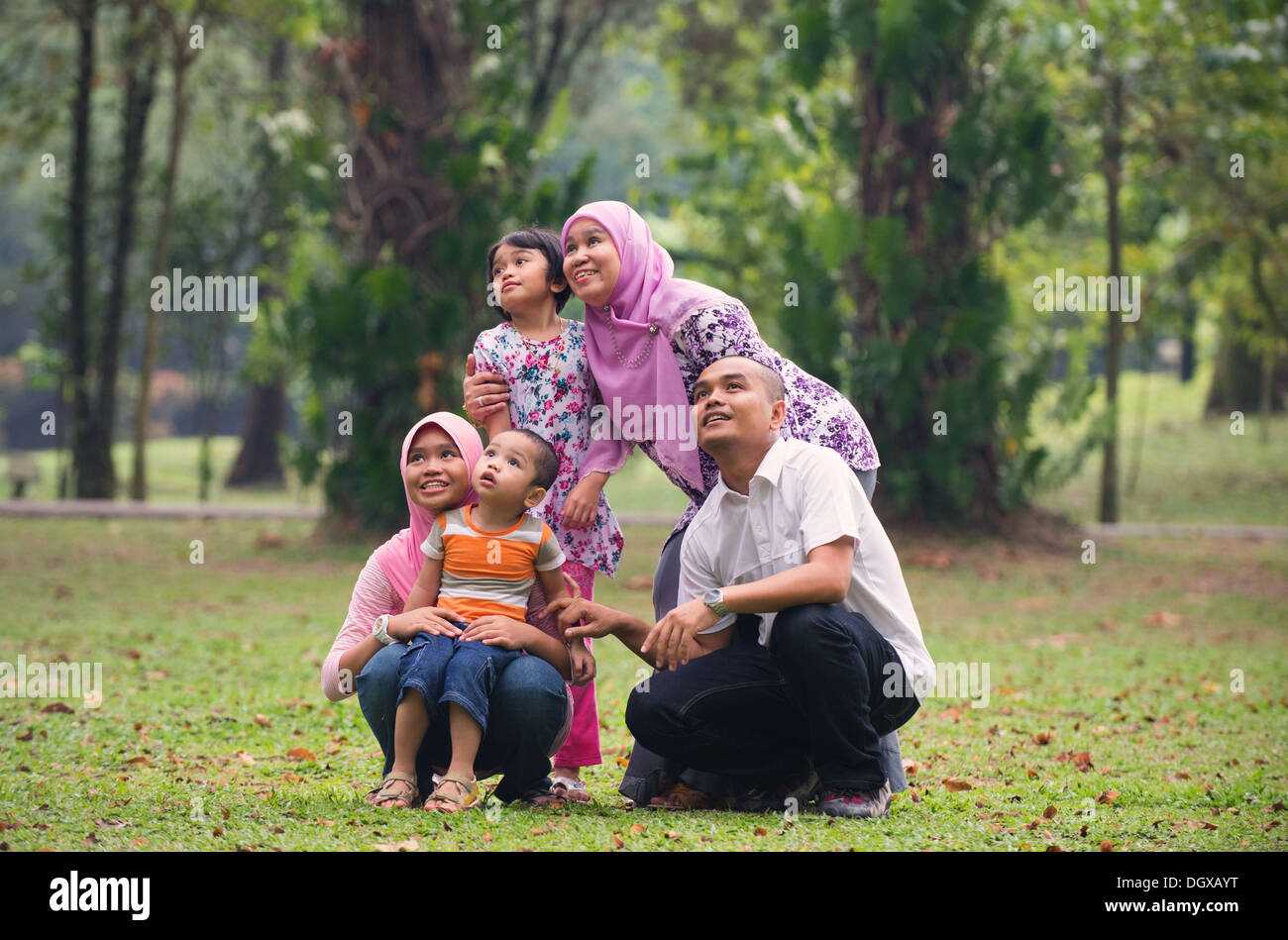 malay family having fun in the park ,malaysian people Stock Photo - Alamy
