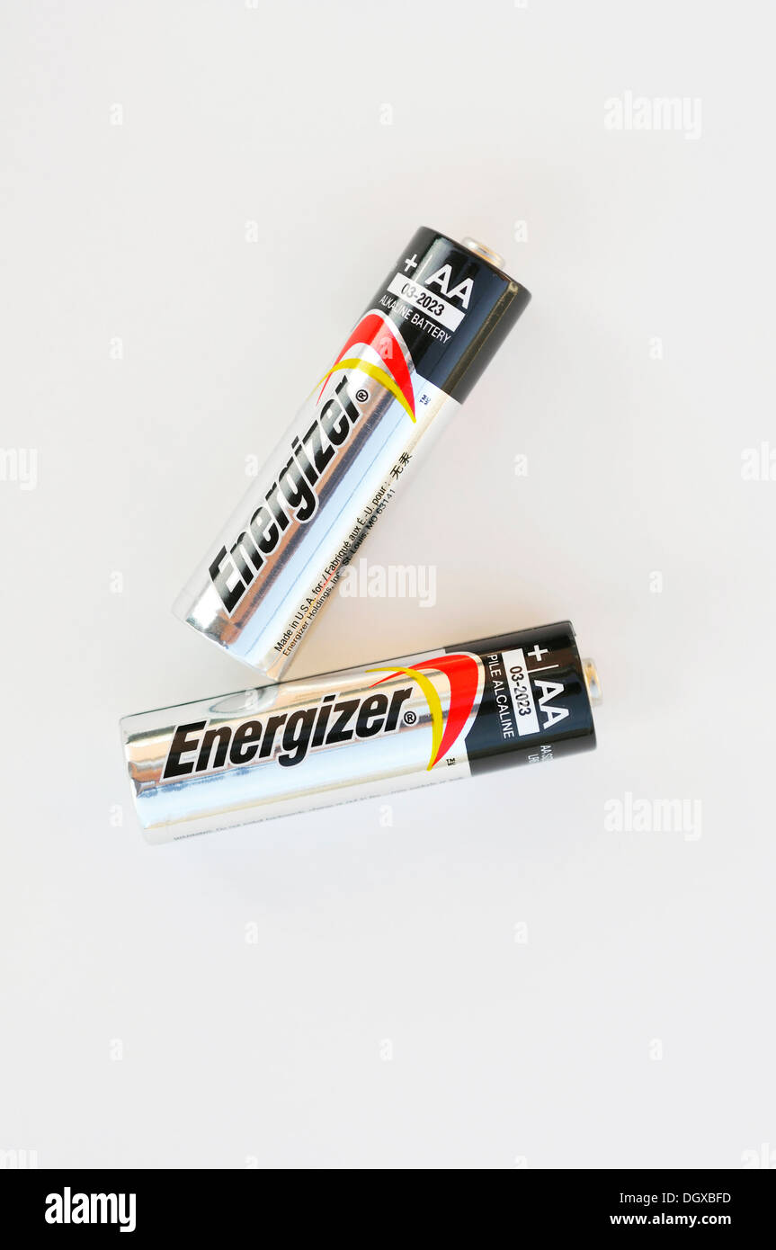 Energizer AA batteries Stock Photo - Alamy