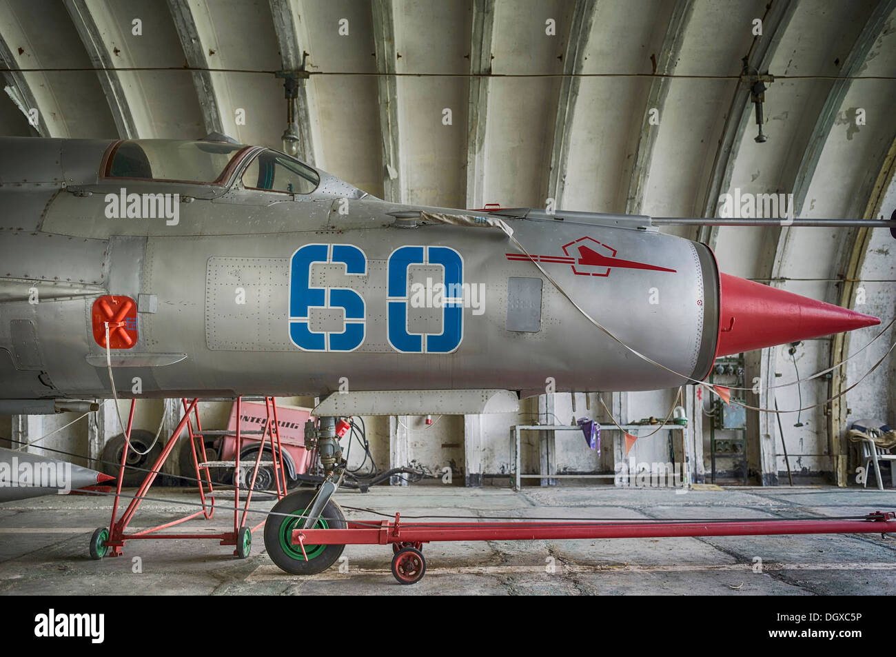 MIG-21 SMT aircraft, a relatively rare version in Germany, left behind ...