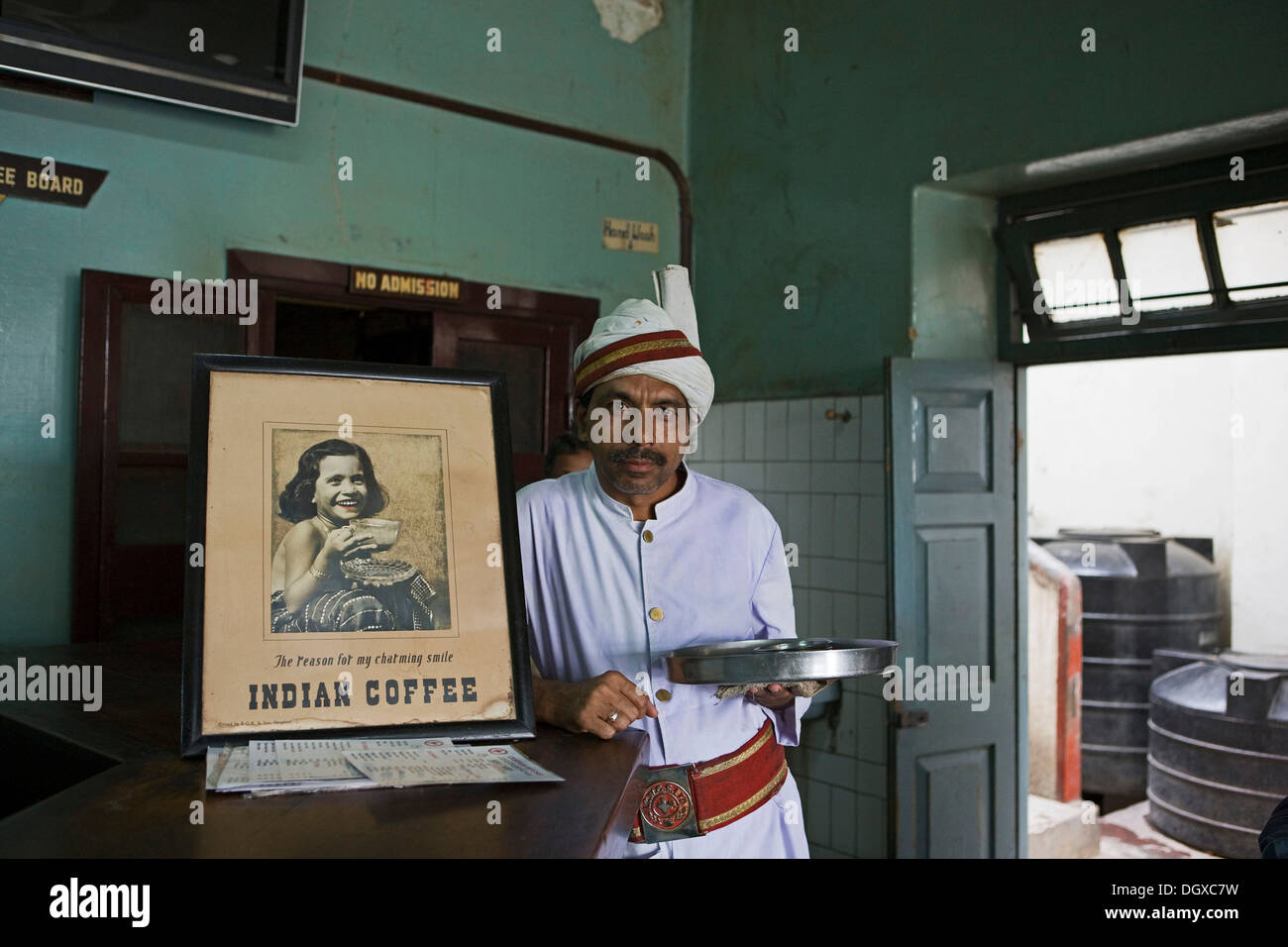 Indian coffee house, the waiters still wear uniforms from the British ...