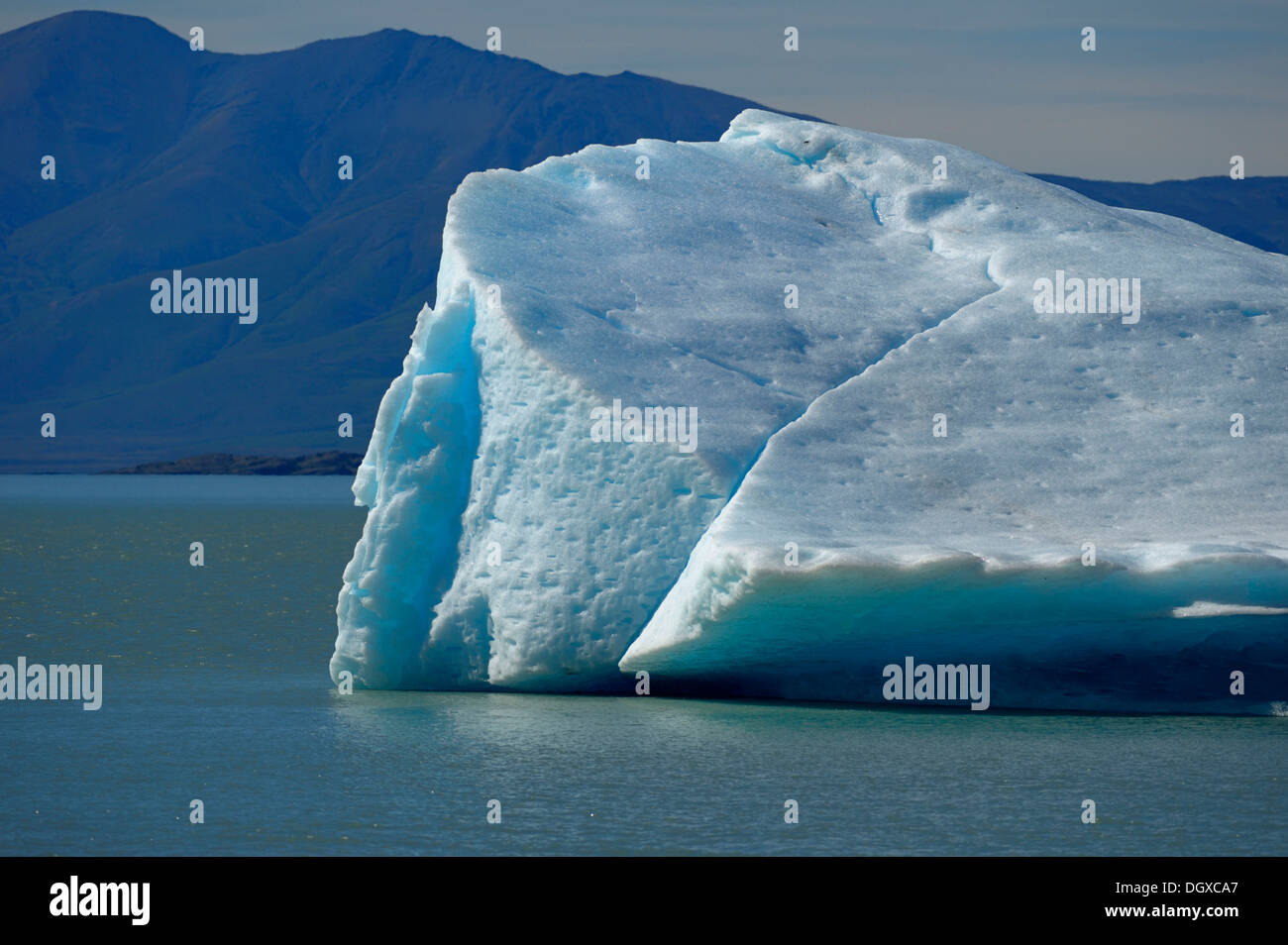 Glacier, detail, Viedma Glacier with Lago Viedma glacier lake, El ...