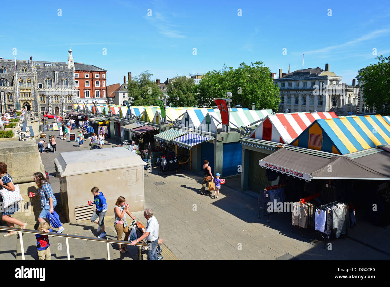Norwich Market, Market Square, Norwich, Norfolk, England, United ...
