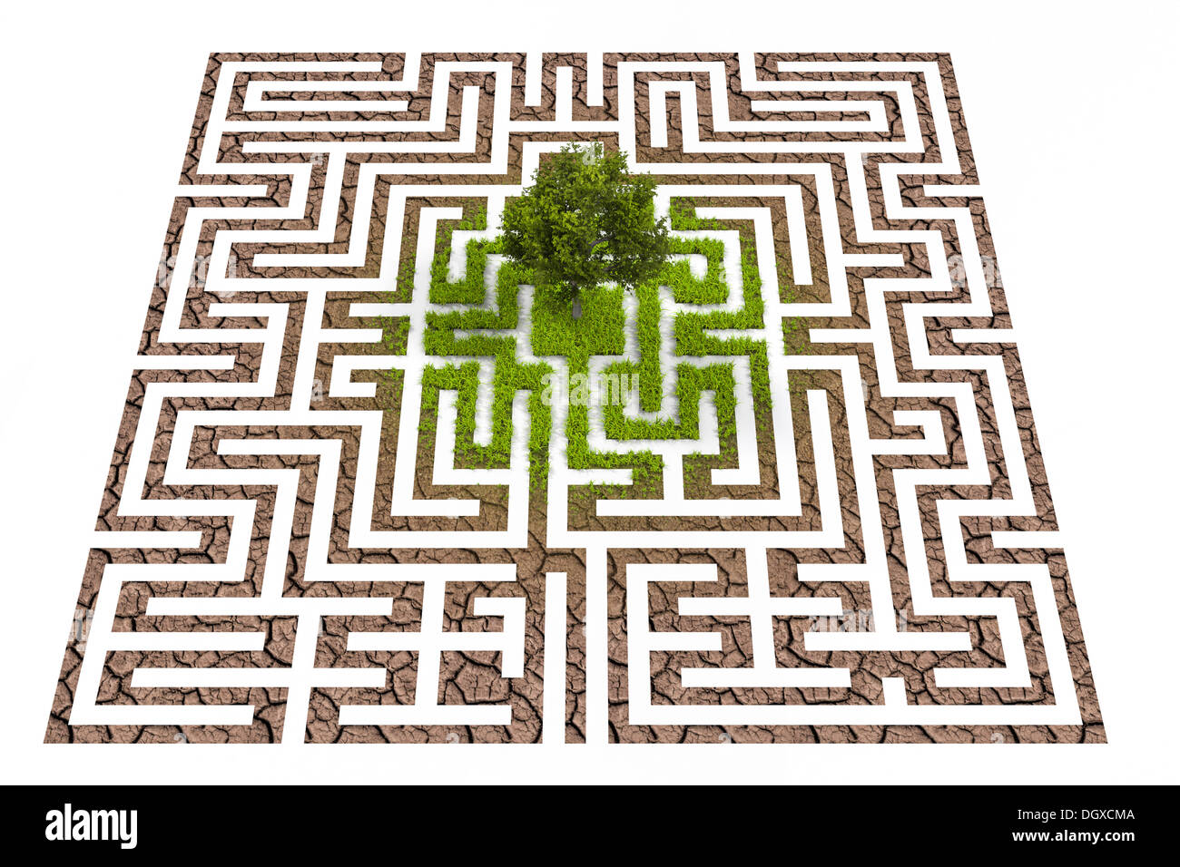 Labyrinth garden Cut Out Stock Images & Pictures - Alamy
