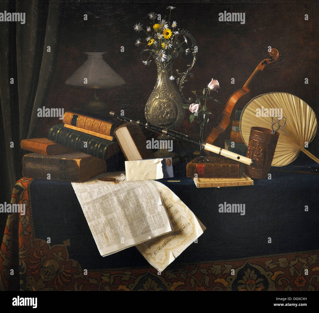 Ease - by William M. Harnett, 1887 Stock Photo - Alamy