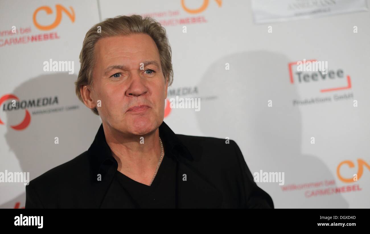 Magdeburg, Germany. 26th Oct, 2013. Irish singer Johnny Logan arrives ...