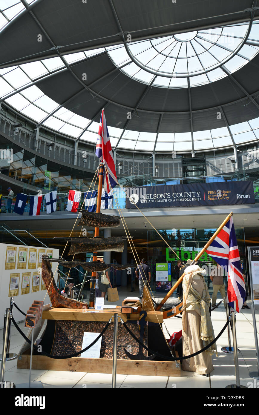 Admiral Nelson display at The Forum, Millennium Library the Forum ...