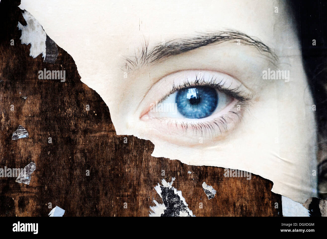 Torn billboard advertising hi-res stock photography and images - Alamy