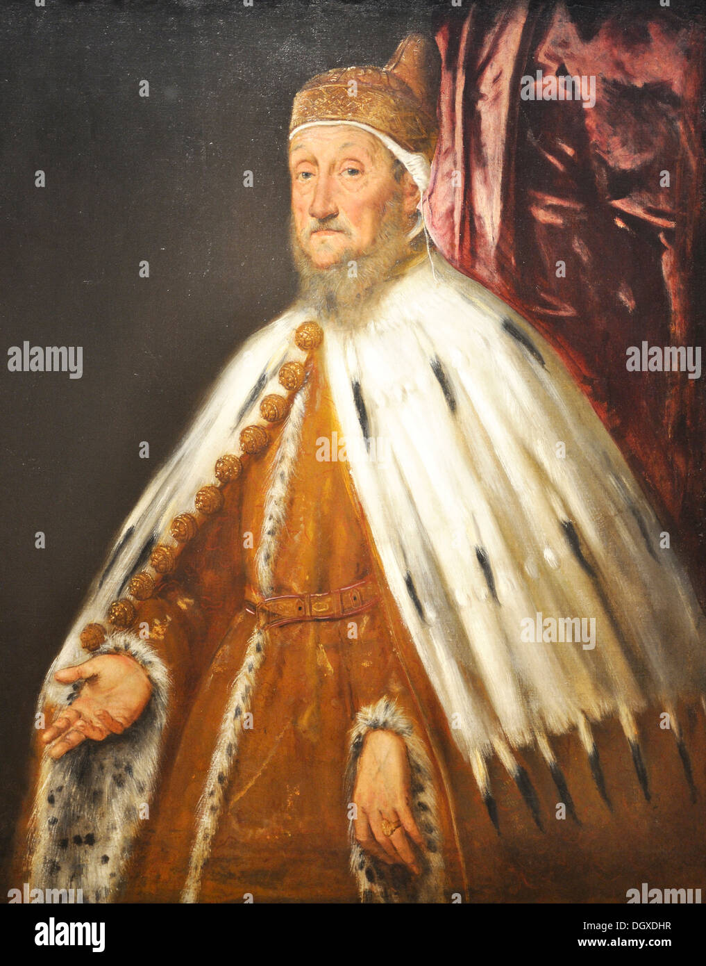 Portrait of Doge Pietro Loredan - by Tintoretto, 1567 Stock Photo - Alamy