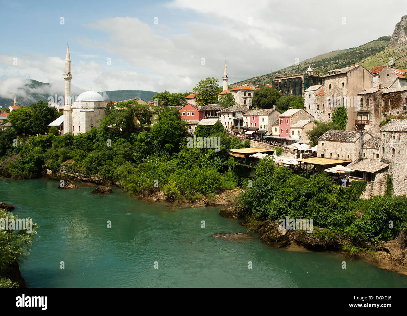 Old town of Mostar (Stari Grad) and the Nevetva River Stock Photo - Alamy