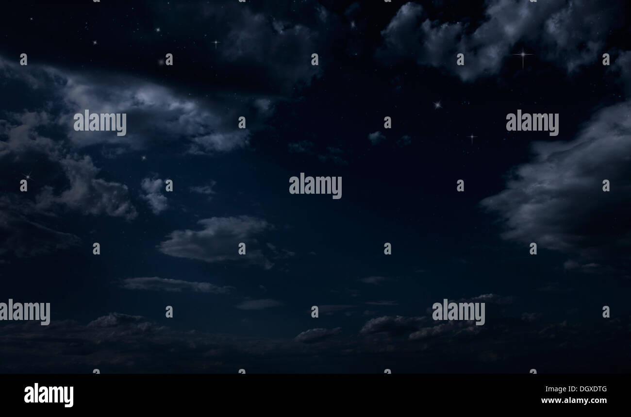 Night sky stars horizontal hi-res stock photography and images - Alamy