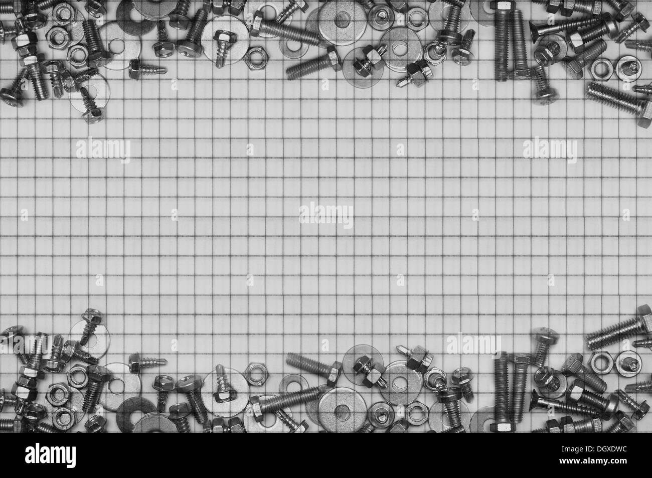 screw and bolts backgraund with space for text Stock Photo - Alamy