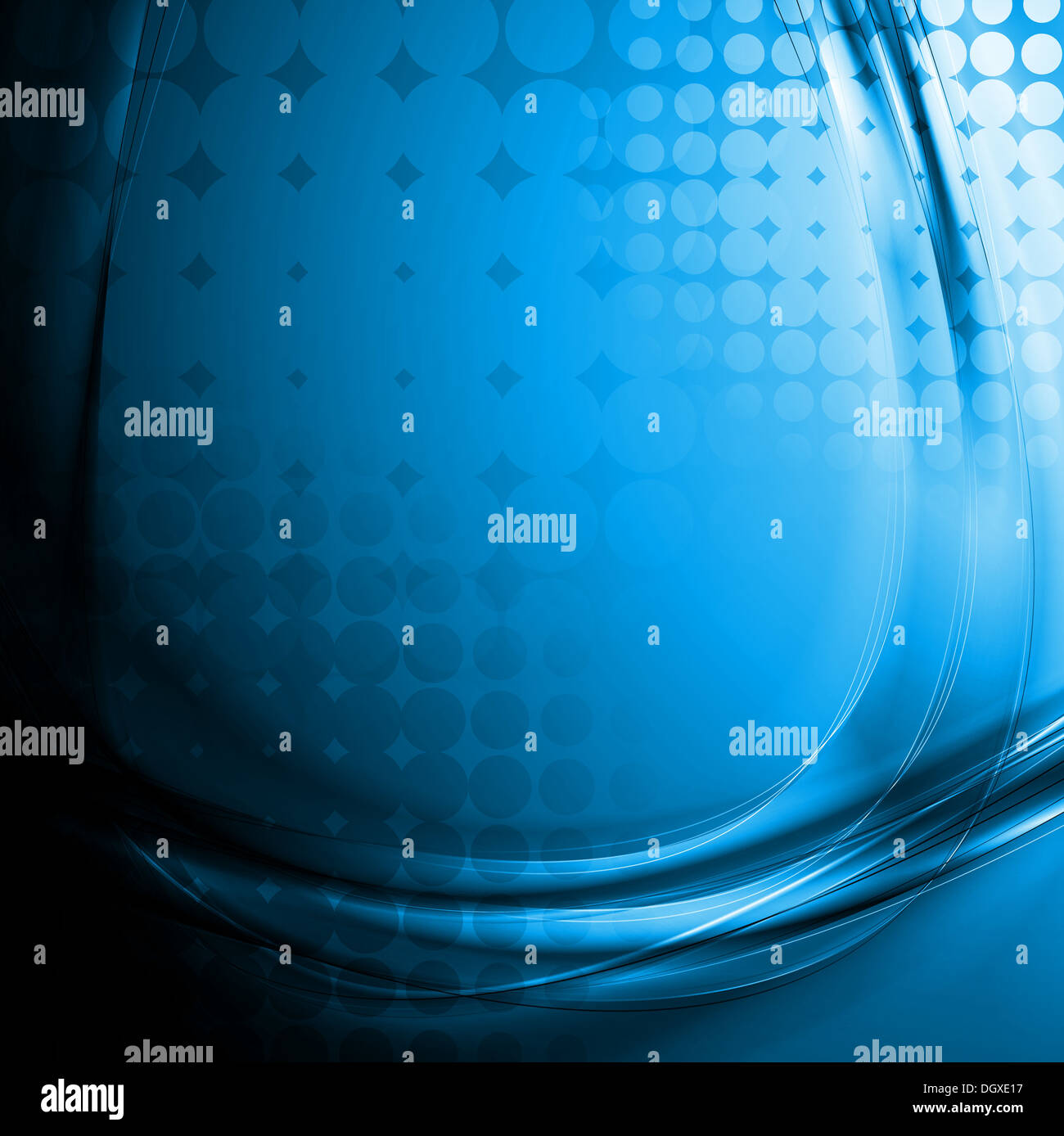 Abstract blue waves. Vector illustration eps 10 Stock Photo - Alamy