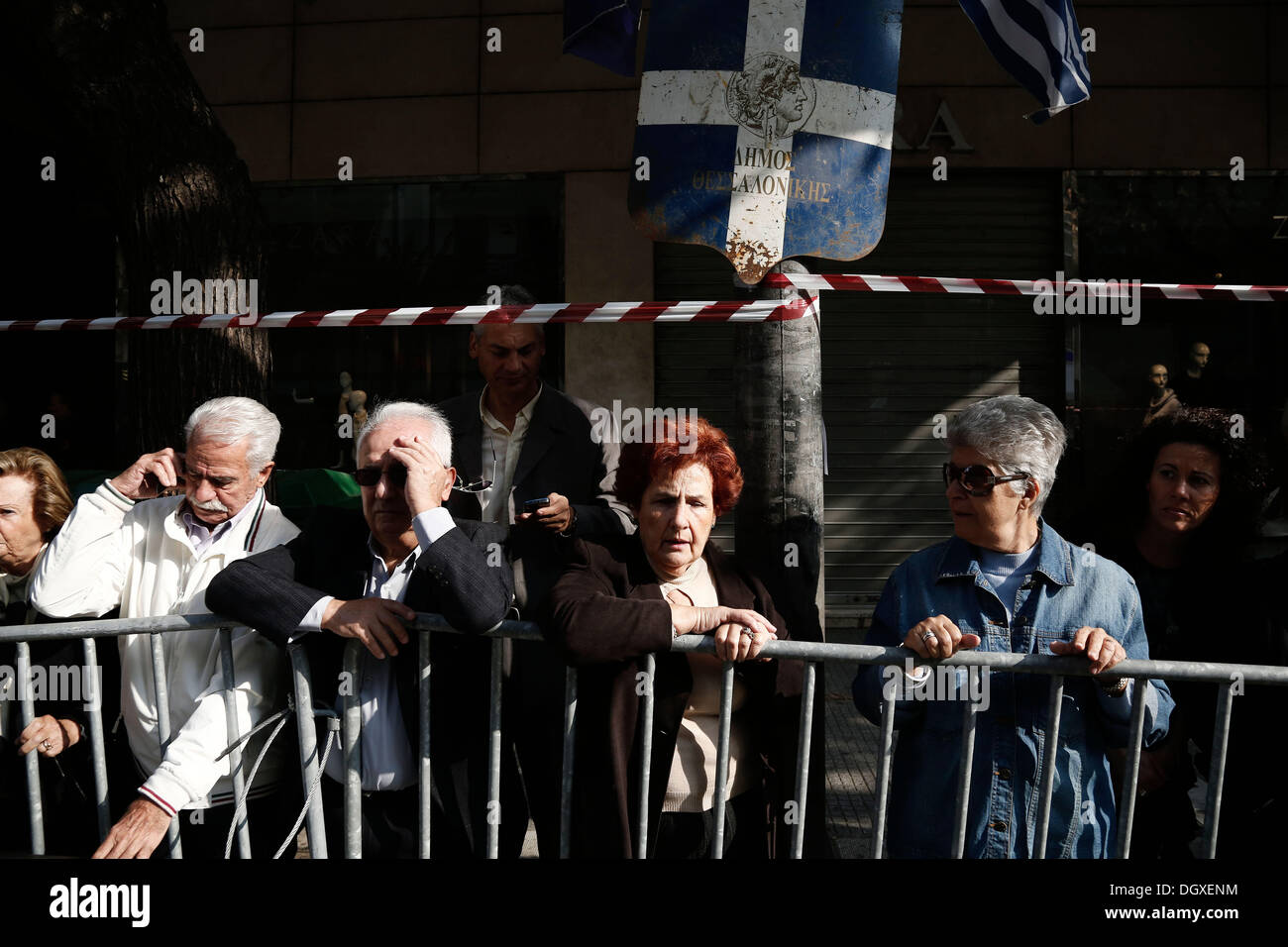Thessaloniki, Greece . 27th Oct, 2013. Student parade commemorating ...