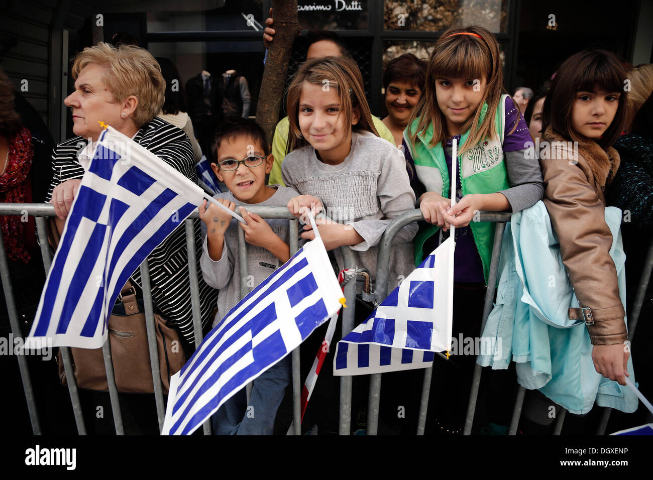 Thessaloniki, Greece . 27th Oct, 2013. Student parade commemorating ...
