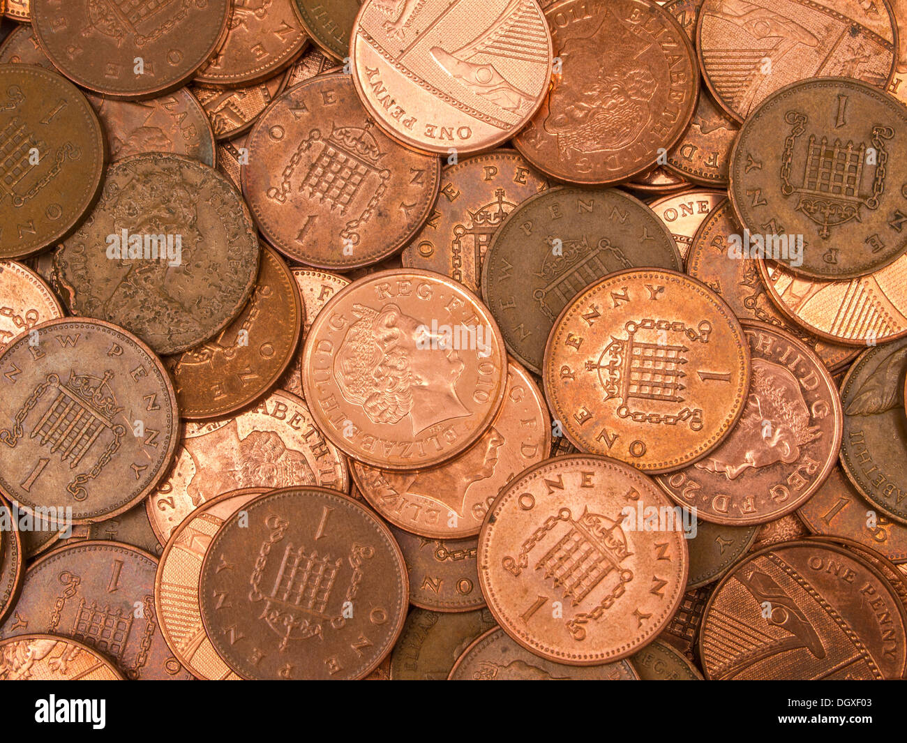 1 pence hi-res stock photography and images - Alamy