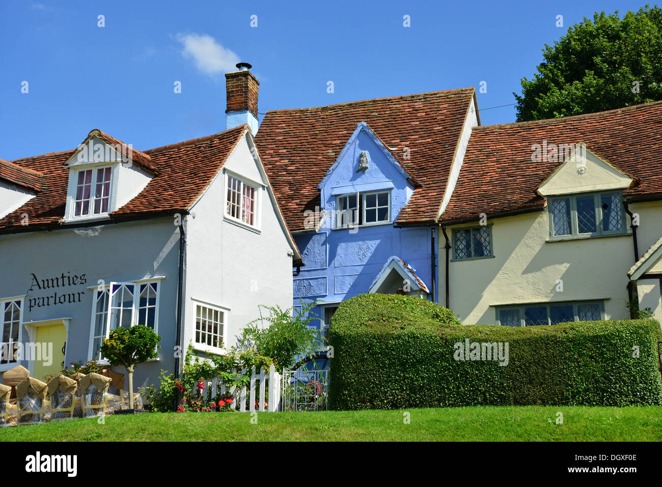 Period cottages in Finchingfield, Essex, England, United Kingdom Stock ...