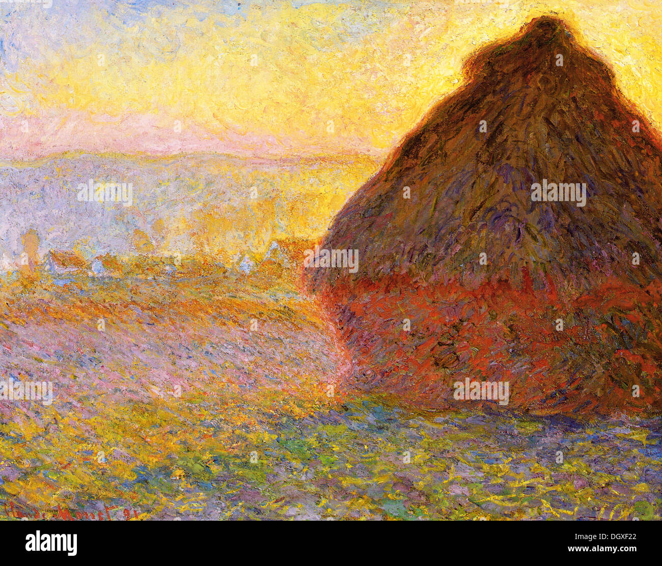 Monet grainstacks hi-res stock photography and images - Alamy