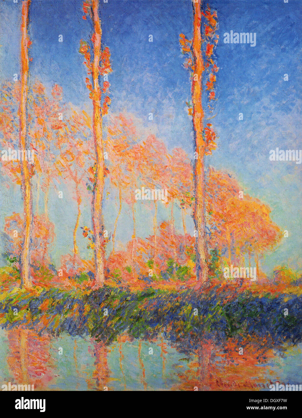 Poplars (autumn) claude monet hi-res stock photography and images - Alamy