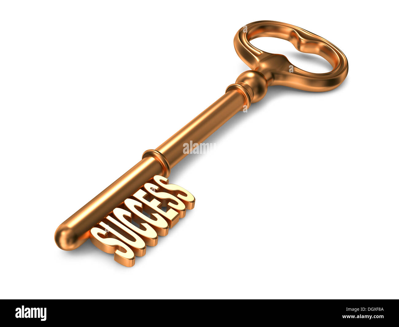 Success - Golden Key Stock Photo - Alamy