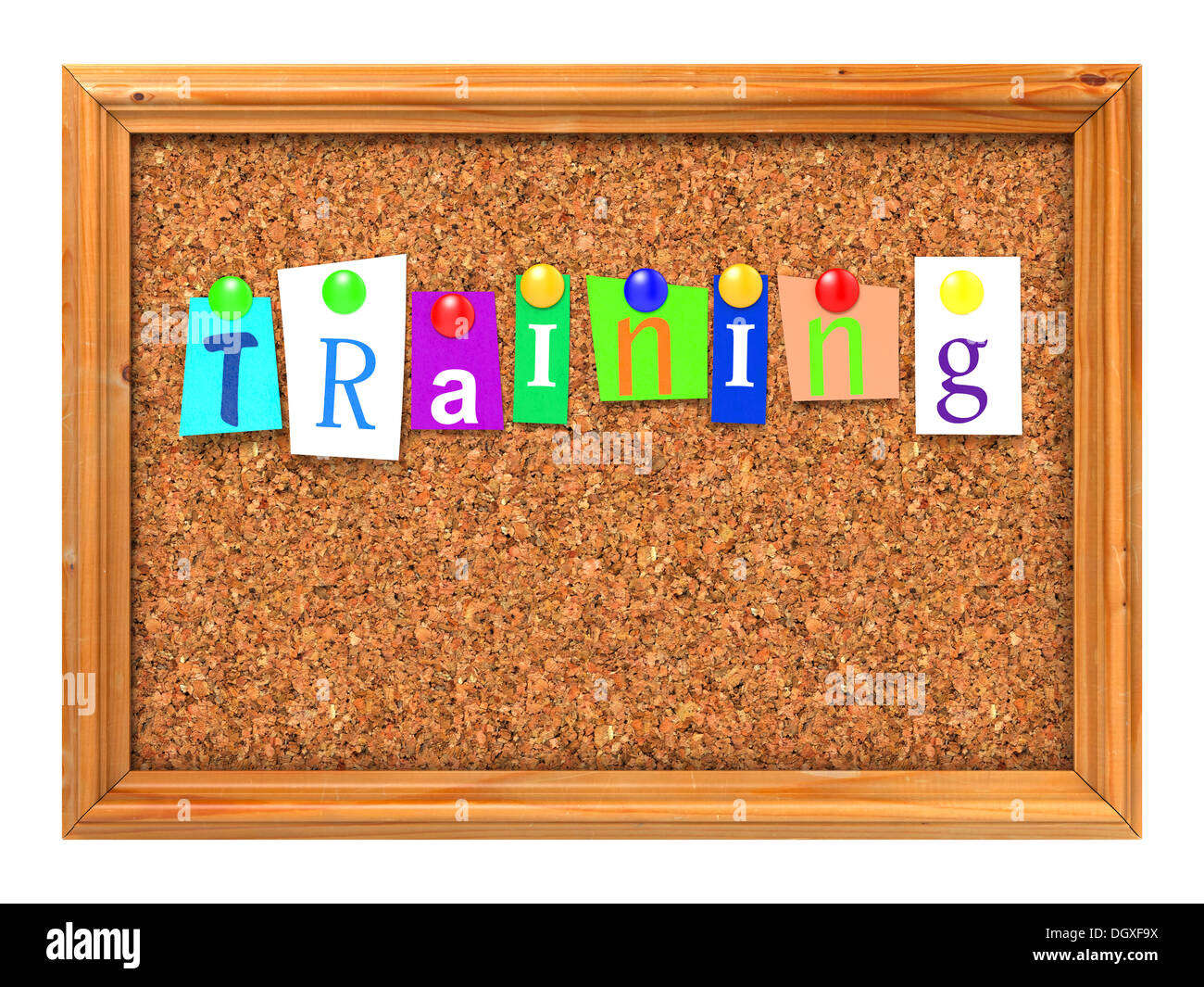 Cork Bulletin or Message Board Stock Photo - Alamy