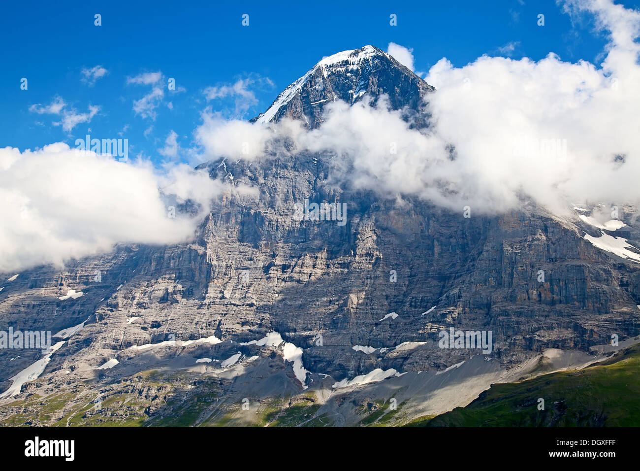 Mount Eiger in the Jungfrau region Stock Photo - Alamy