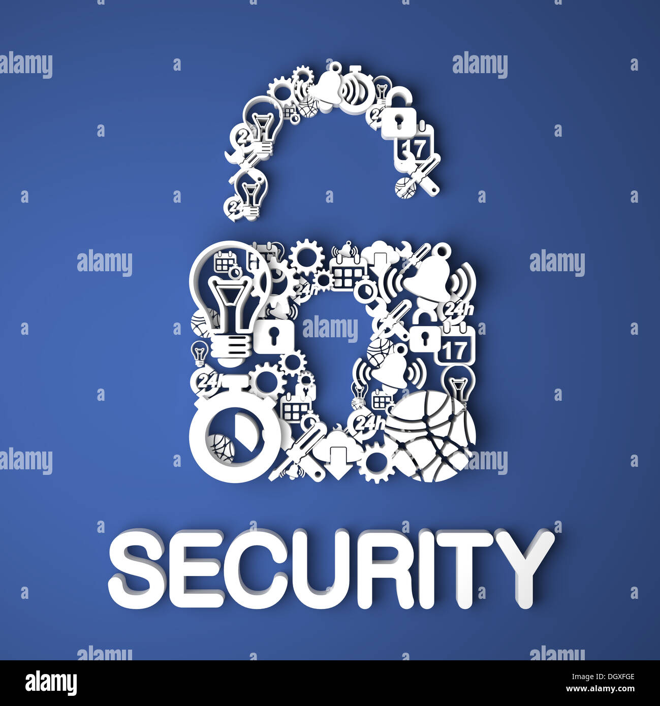 White background security hi-res stock photography and images - Alamy