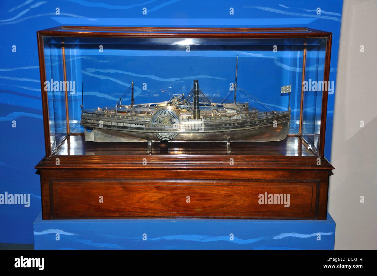 City of New York steamboat model at Mystic Seaport museum, Connecticut ...