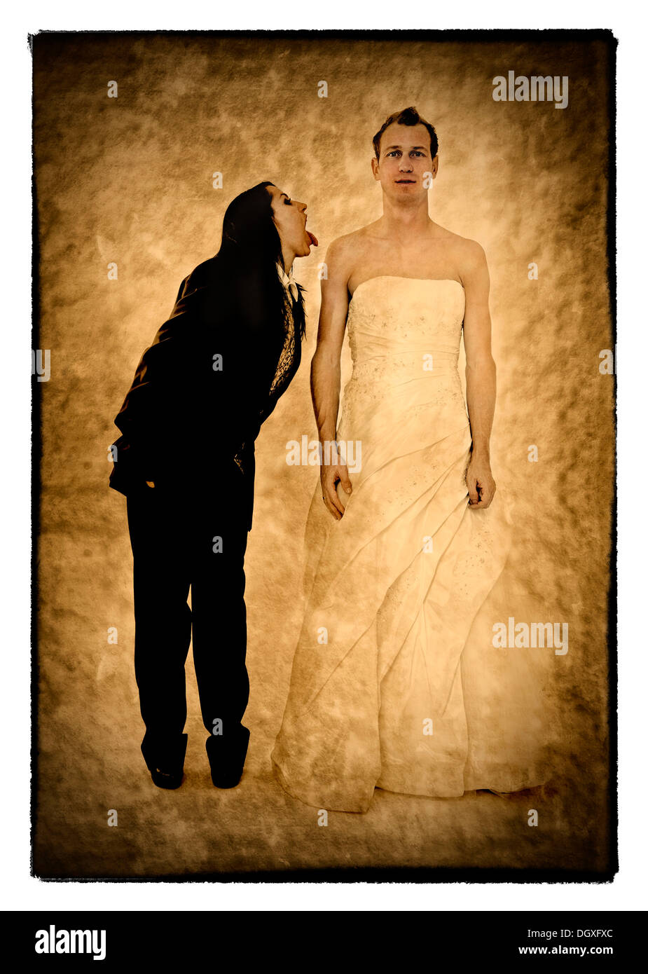 Man poking with stick Cut Out Stock Images & Pictures - Alamy