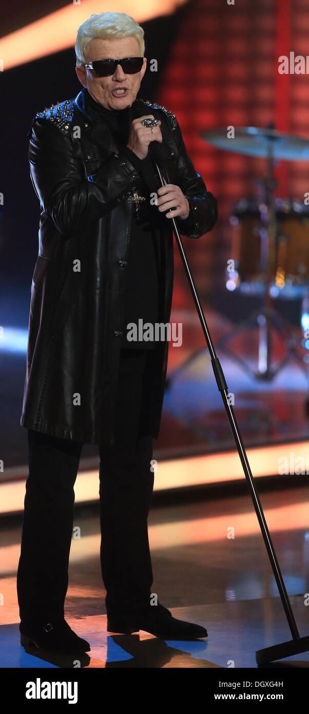 Magdeburg, Germany. 26th Oct, 2013. German singer Heino performs ...