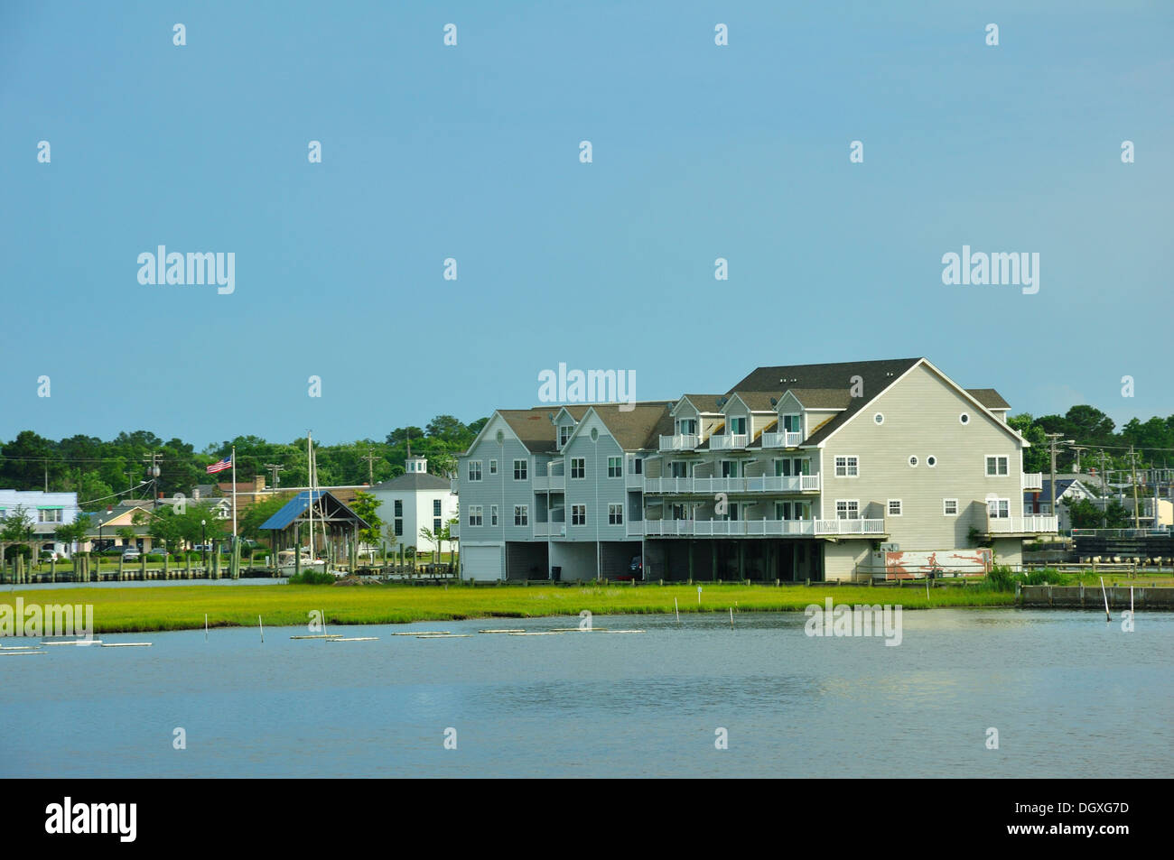 Hotels in Chincoteague Island, Virginia, USA Stock Photo - Alamy