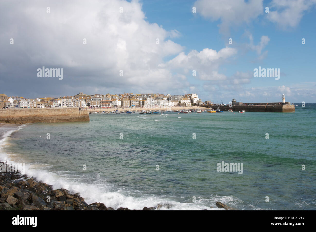 St Ives fishing port and harbour, Cornwall, England Stock Photo - Alamy
