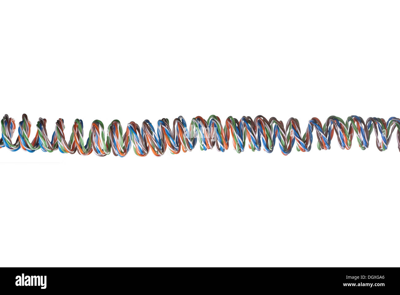 electric wires on white background Stock Photo - Alamy