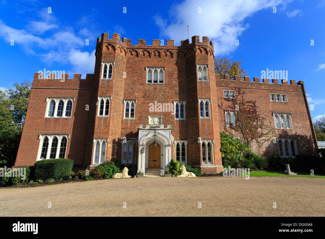 hertford castle grounds hertfordshire england uk gb Stock Photo - Alamy