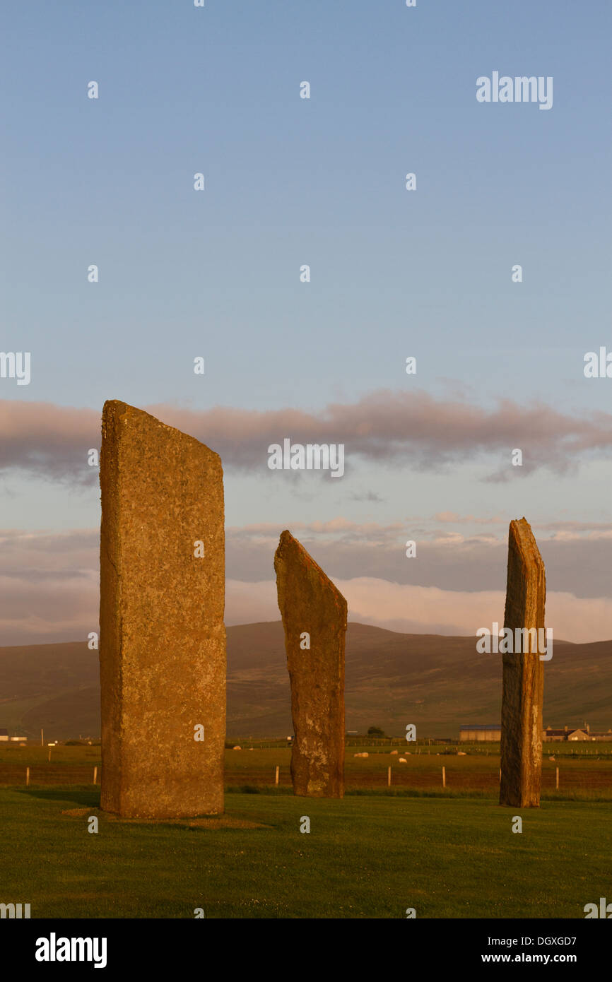 Stones of Stenness World Heritage Site Stock Photo - Alamy