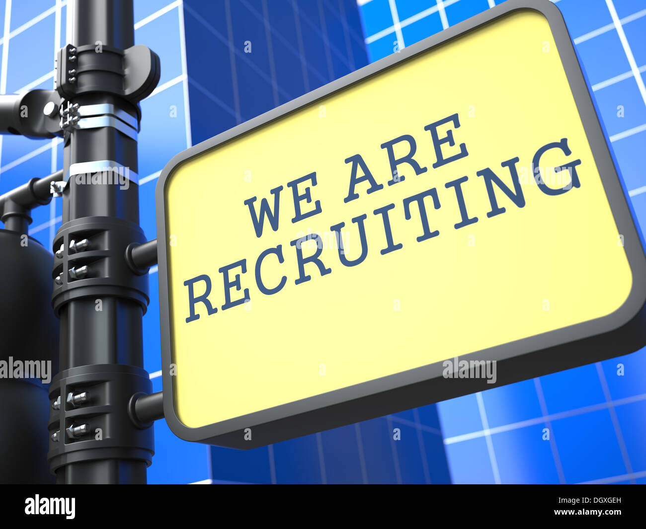 Business Concept. We Are Recruiting Roadsign Stock Photo - Alamy