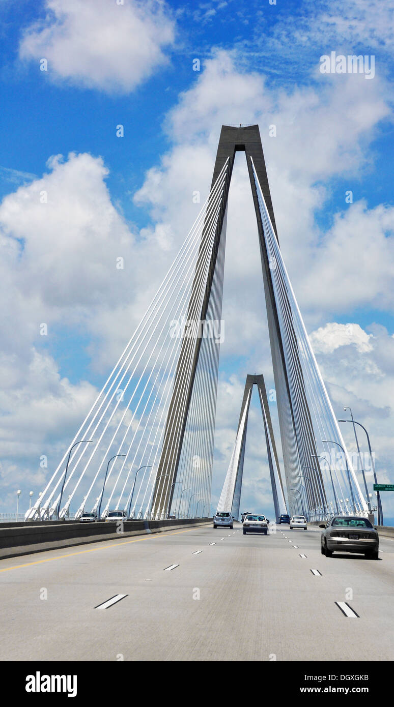 Arthur Ravenel Jr. Bridge, Charleston, South Carolina, USA Stock Photo ...
