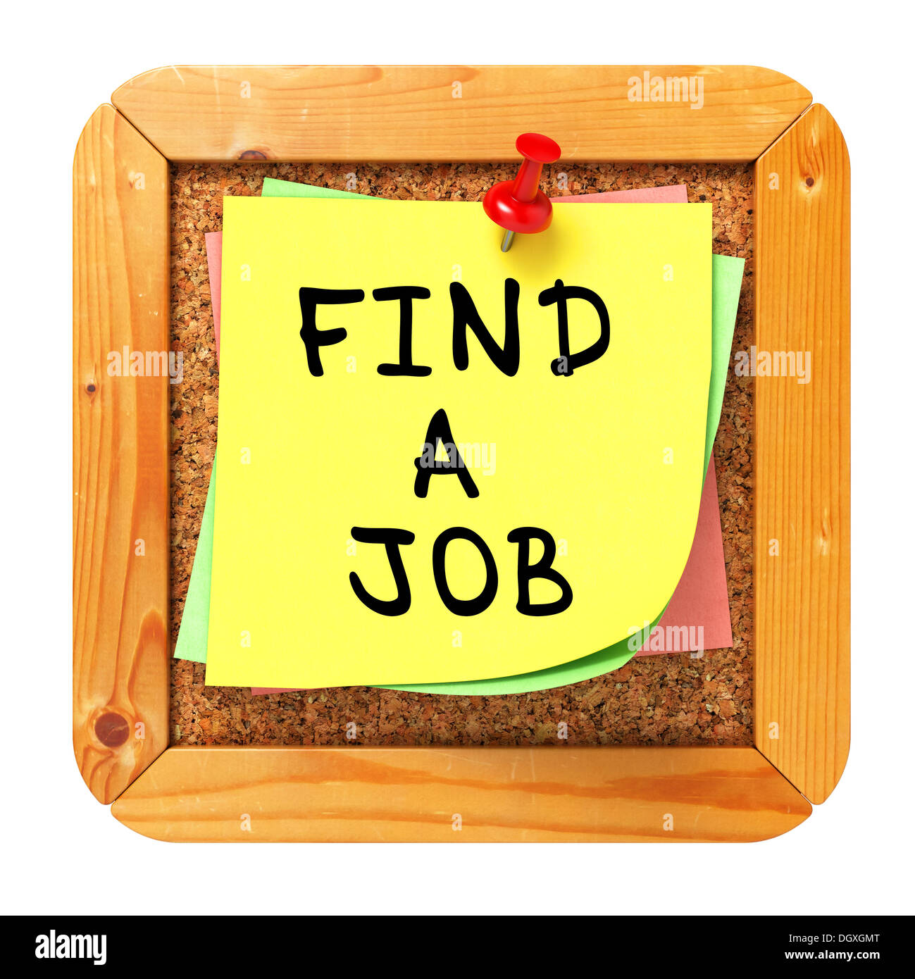 Find job text note hi-res stock photography and images - Alamy