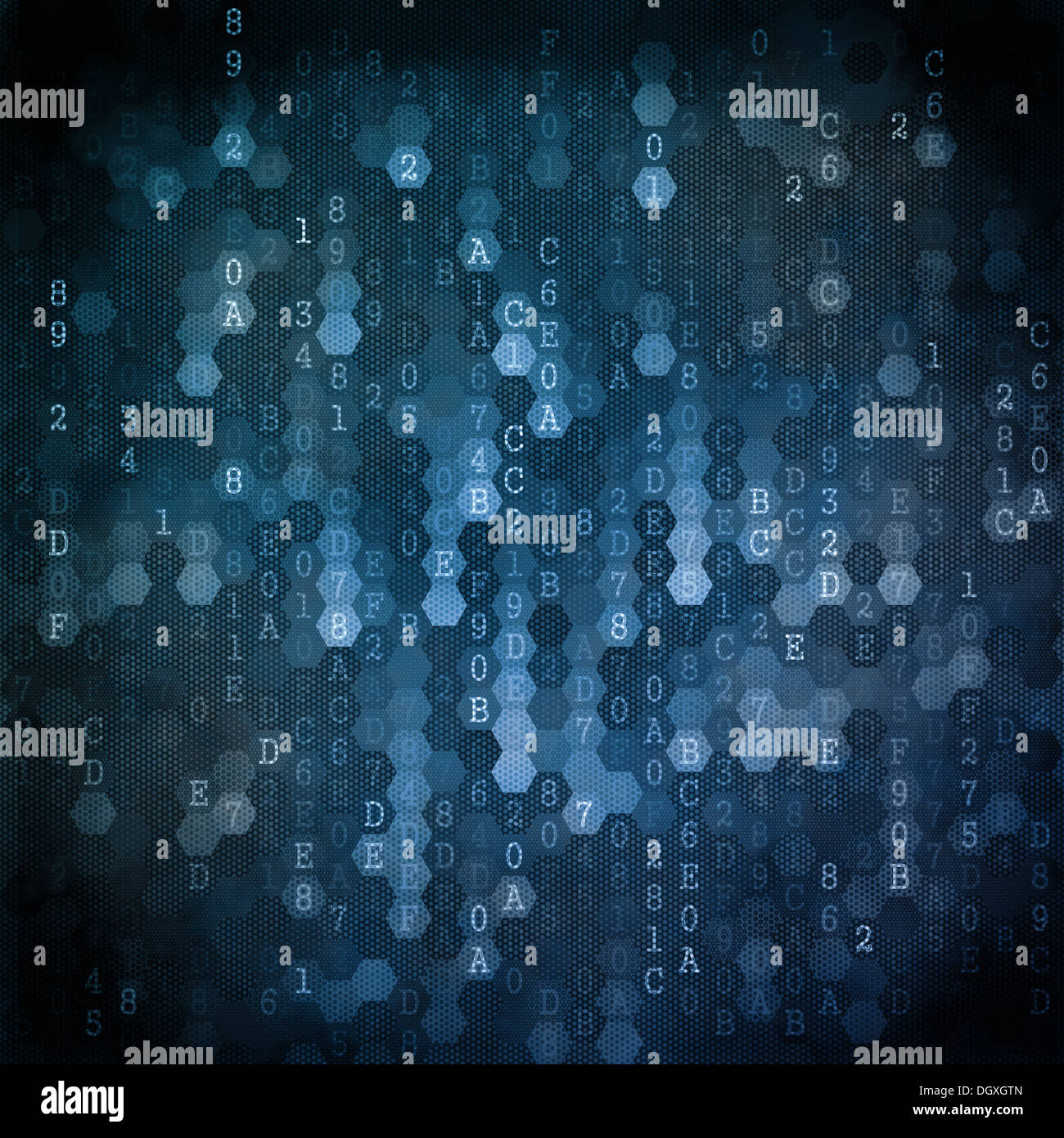 Blue digital number hi-res stock photography and images - Alamy