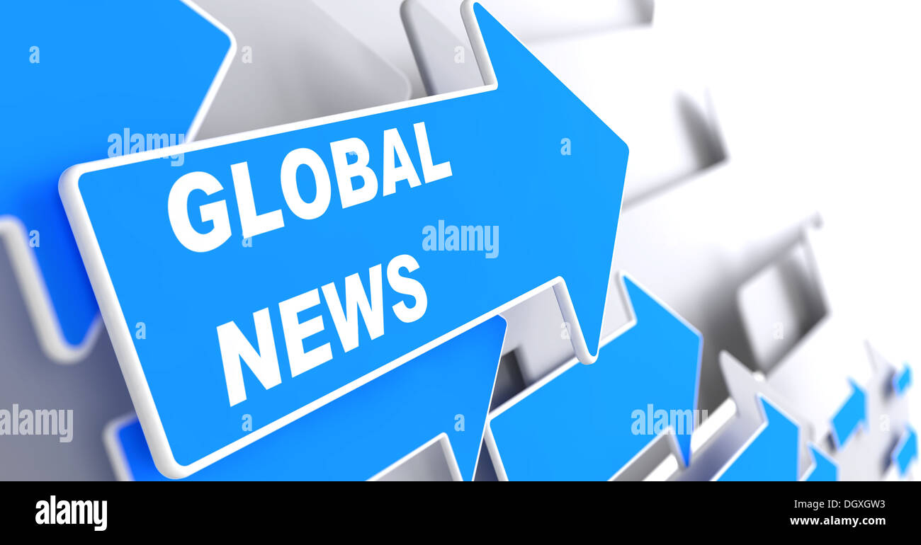 Global News. Information Concept Stock Photo - Alamy