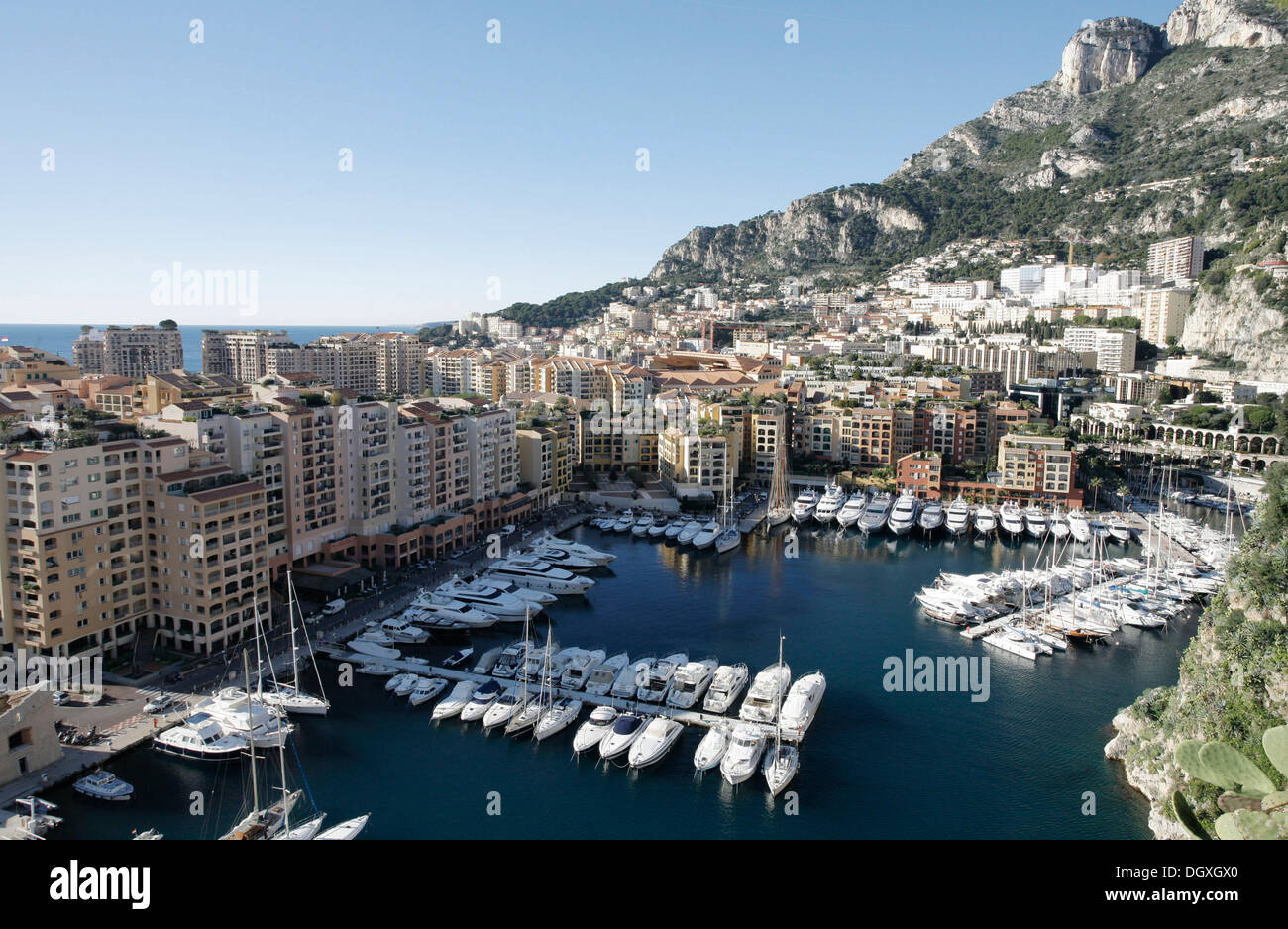 Port Fontvieille, Monaco, Fontvieille, Monaco, Europe Stock Photo - Alamy