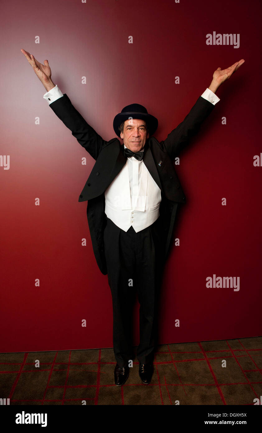 The world-class clown Peter Shub, USA, at a press conference in Munich ...