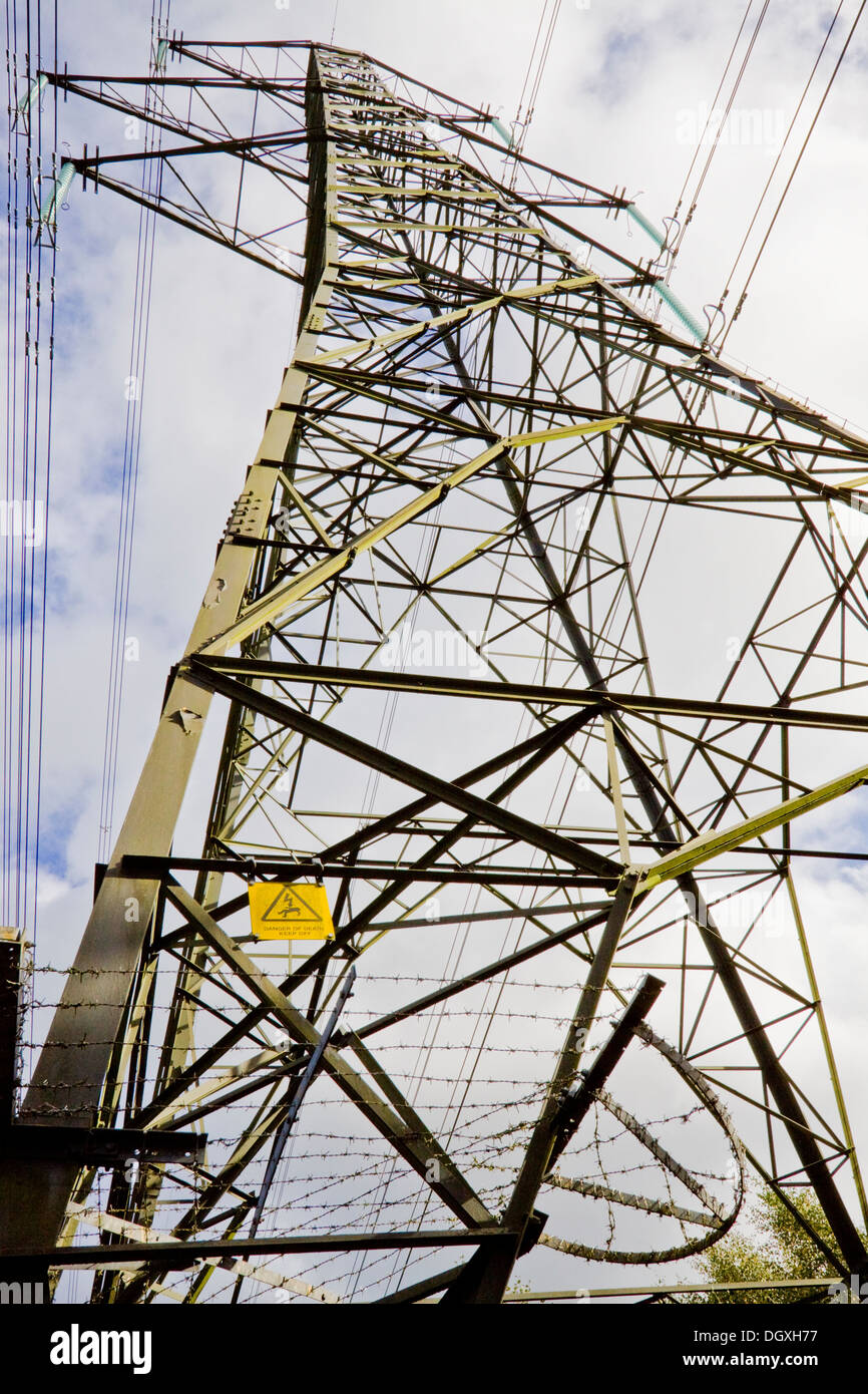 Climbing an electricity pylon hi-res stock photography and images - Alamy