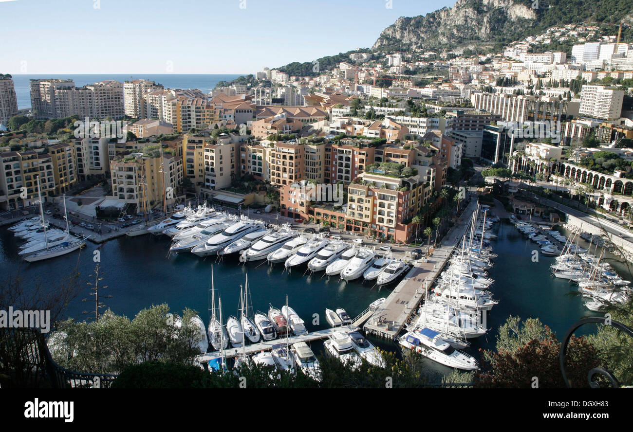 Port Fontvieille, Monaco, Fontvieille, Monaco, Europe Stock Photo - Alamy