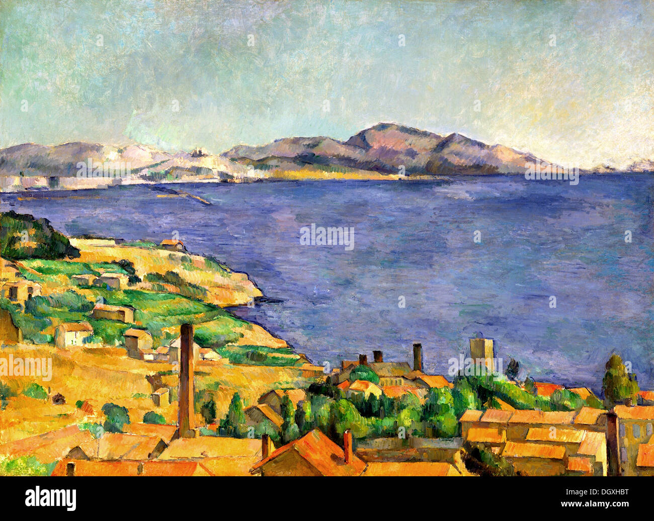The Bay of Marseilles, Seen from L'Estaque - by Paul Cézanne, 1885 ...
